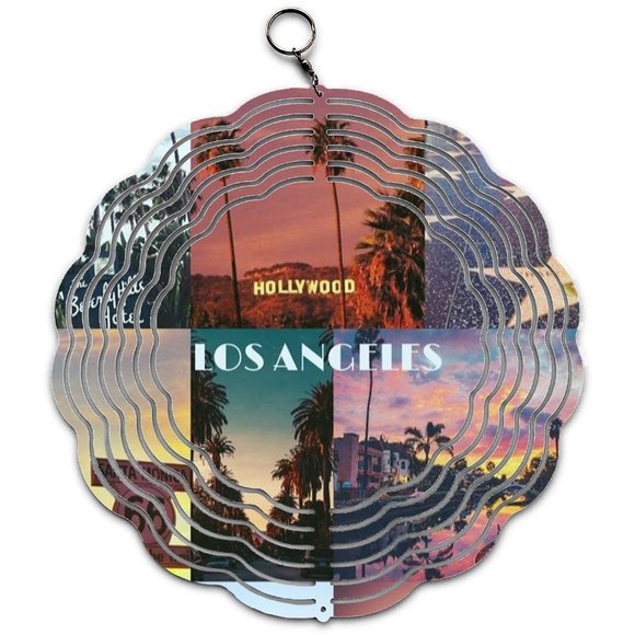 Design | Famous Tourism Los Angeles Collage Design Wind Spinner | Poshmark